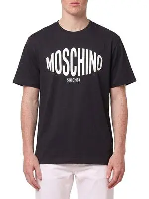 Moschino Cotton T-shirt With Logo Black