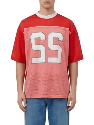 Moschino Polyester T-shirt With Slogan - Red