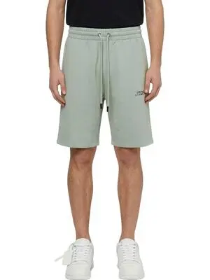 Off-White Jogging Shorts In Stretch Cotton - Mint