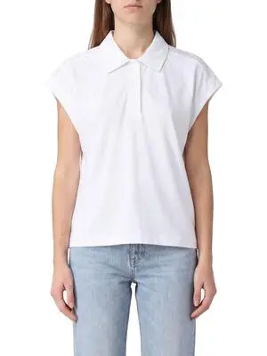 MSGM Broderie Anglaise Cotton Polo Shirt - White
