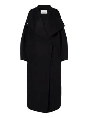 THE FRANKIE SHOP Leroy Wool-blend Coat - Black