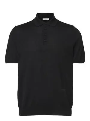 Fendi Wool Polo Sweater - Black