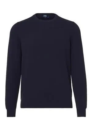 Fedeli Cashmere Crewneck Sweater - Blue