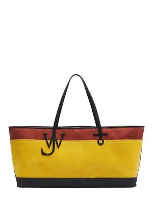 JW Anderson Anchor Striped Canvas Tote Bag - Multicoloured