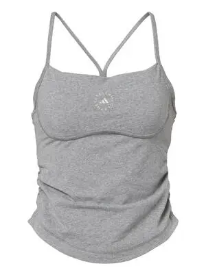 Adidas By Stella McCartney Logo Jersey Tank Top - Grey