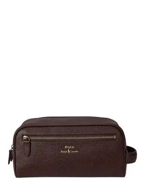 Polo Ralph Lauren Leather Beauty Case - Brown