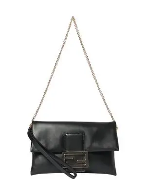 Fendi Baguette Chain Strap Bag - Black