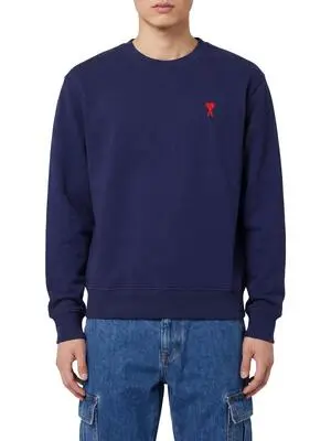 AMI Paris Embroidered Sweatshirt - Blue