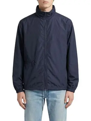 Saint Laurent Polyamide Zip-up Windbreaker Jacket - Blue