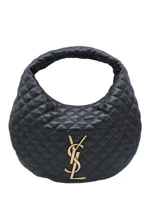 Saint Laurent Quilted Leather Shoulder Bag - Black