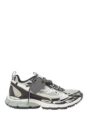Off-White Paneled Athletic Sneakers - Grey