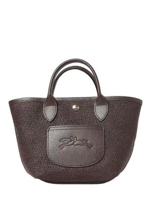 Longchamp Woven Top Handle Bag - Brown