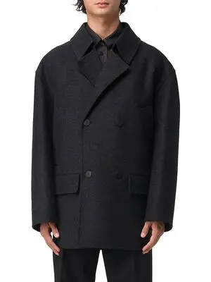 Fendi Fendi Double Breasted Coat Grey
