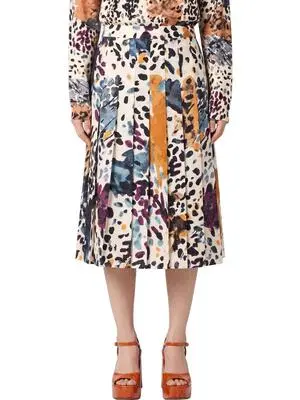 Fendi Pleated Midi Skirt - Multicolor