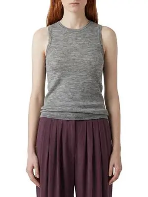 Saint Laurent Cashmere Tank Top - Grey