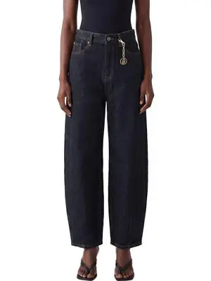 Liu Jo High-waisted Wide-leg Five-pocket Jeans - Blue