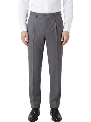 SANTANIELLO Tailored Virgin Wool Trousers - Grey