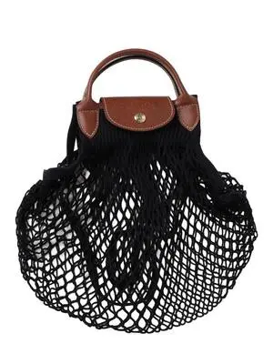 Longchamp Le Pliage Filet Top Handle Bag - Black