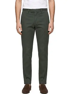PT TORINO Stretch Cotton Chino Trousers - Grey