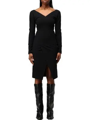 Fendi V-neck Dress - Black