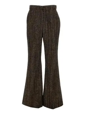 Fendi Tailored Flared Trousers - Red
