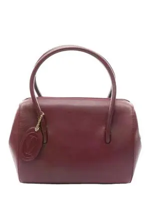 Cartier 2000s Mast Line Leather Handbag - Red