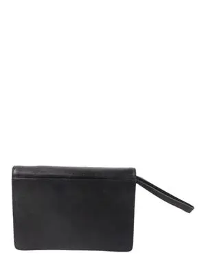 Bally Turn-lock Clutch Bag - Black