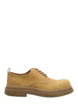 AMI Paris Cow-leather Derbies Shoes - Neutrals