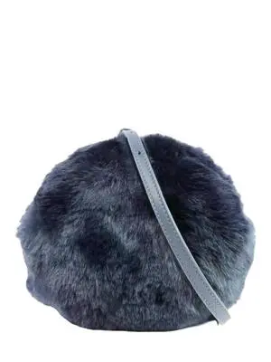 Furla Faux-fur Shoulder Bag - Blue