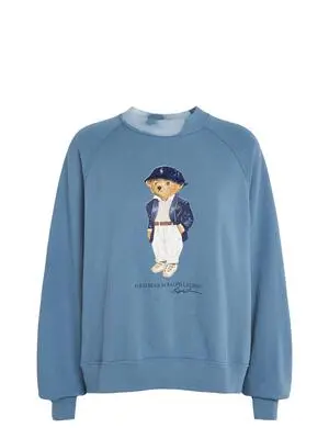 Polo Ralph Lauren Polo Bear Embroidered Fleece Sweatshirt - Blue