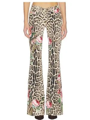 Roberto Cavalli Printed Flare Trousers - Multi