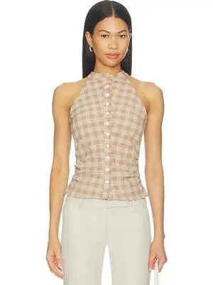 ALL THE WAYS Karie Button Front Top - Multi