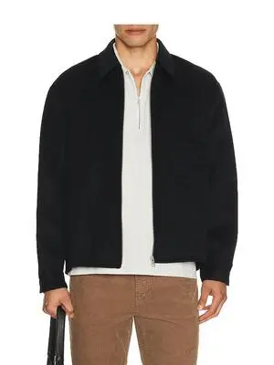 FRAME Double Face Zip Shirt Jacket - Blue