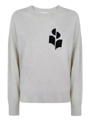 MARANT ETOILE Marisans Logo-intarsia Sweater - Grey
