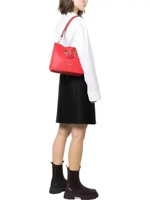 Moschino Logo-plaque Shoulder Bag - Red