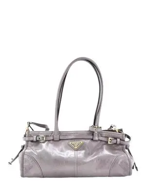 Prada Vitello Shine Medium Crossbody Bag - Grey