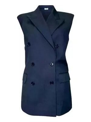 Dries Van Noten Double-breasted Vest - Blue