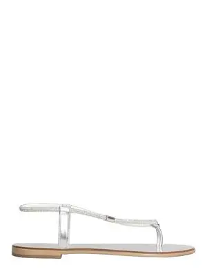NICOLAS LAINAS Flat Sandals - Silver
