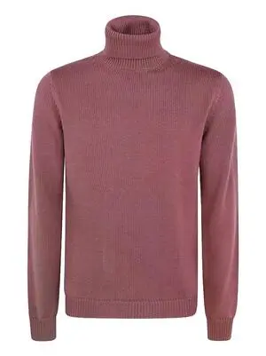 NUUR Roll-neck Wool Sweater - Red