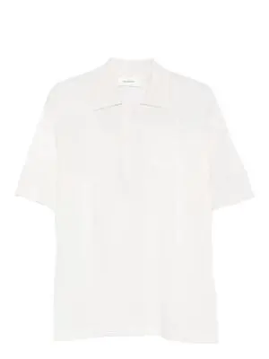 LISA YANG Short-sleeve Knitted Polo Shirt - Neutrals
