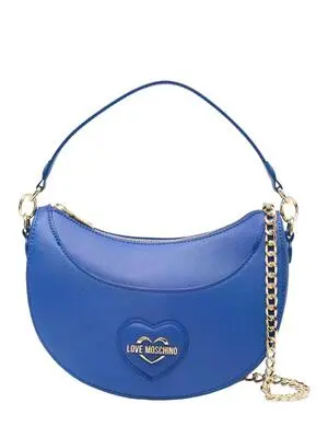 MOSCHINO Love Moschino Saffiano-Effect Heart-Patch Shoulder Bag