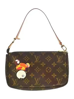 LOUIS VUITTON 2004 Panda Monogram Pochette Accessories Tote Bag - Brown