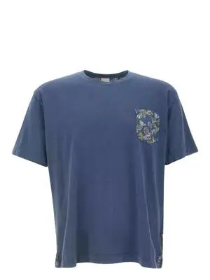 BOB Paisley-pocket T-shirt - Blue