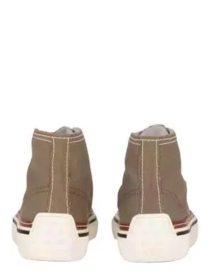 TOD'S High-top Sneakers With Pebble Detail - Green