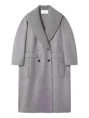 LANVIN Double-breasted Coat - Grey