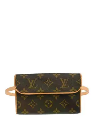 LOUIS VUITTON 2003 Pochette Florentine Monogram Belt Bag - Brown
