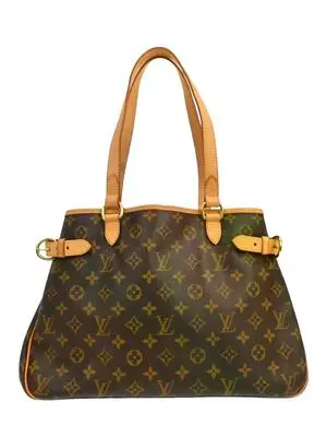 LOUIS VUITTON Monogram Canvas Batignolles Horizontal Tote Bag - Brown