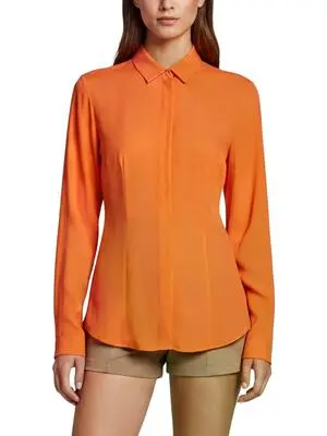 Versace Crepe De Chine Shirt - Orange