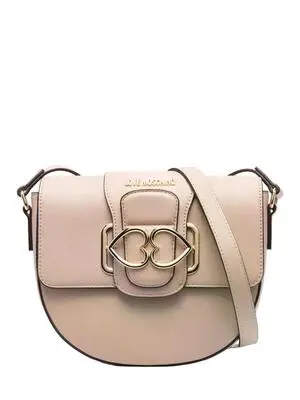 Moschino Heart-buckle Crossbody Bag Neutrals