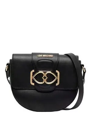Moschino Heart-motif Shoulder Bag - Black